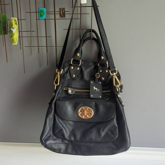 Emma Fox | Bags | Emma Fox Leather Handbag Cross Body Black | Poshmark